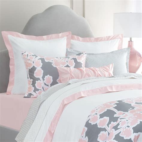 Light Pink And Grey Bed Set At Tracy Swiderski Blog