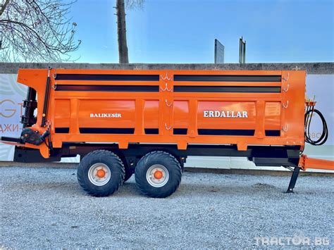 Тороразхвълящо ремарке 10T - ID142342 - Tractor.bg