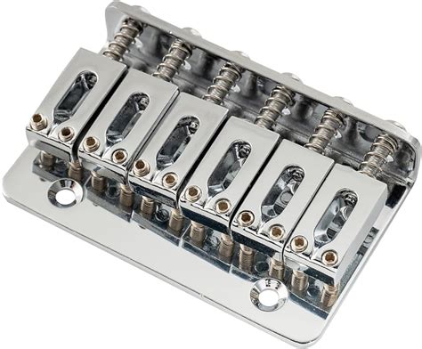 Basic 52 5mm 2 1 16 Inch Fixed Hardtail Guitar Bridge For 6 Reverb