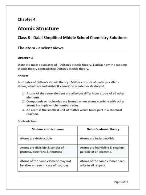 Ls 4 Atomic Structure Pdf Atoms Proton