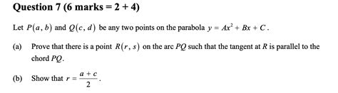 Solved Question 7 6 Marks 2 4 Let P A B And Q C D Be Any Chegg Com
