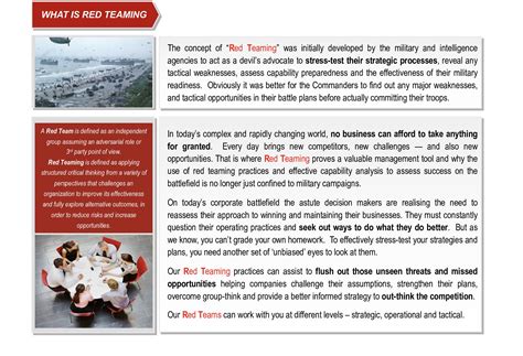WHAT IS RED TEAMING Red Team Solutions