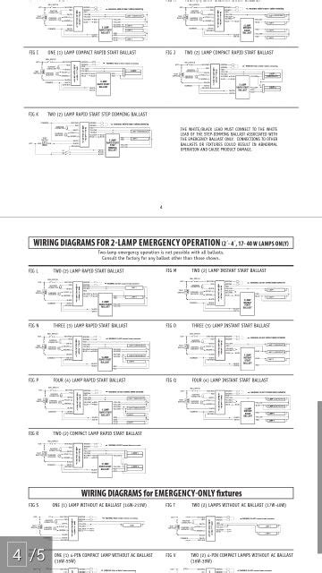 Wiring Diagram Emergency Ballast Wiring Flow Schema