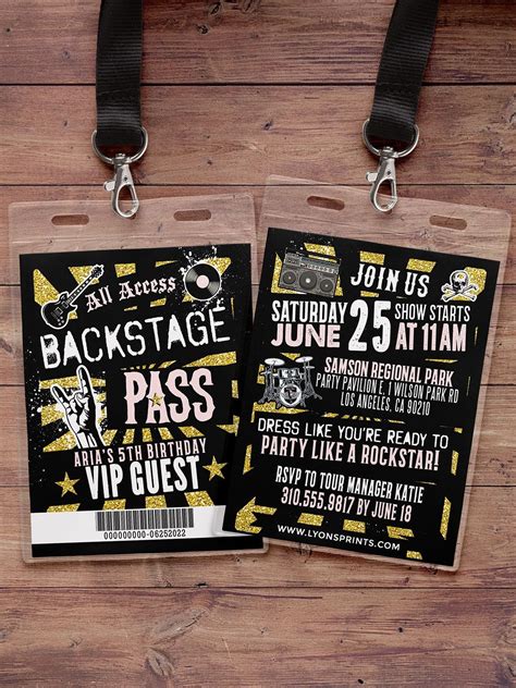 Vip Backstage Pass