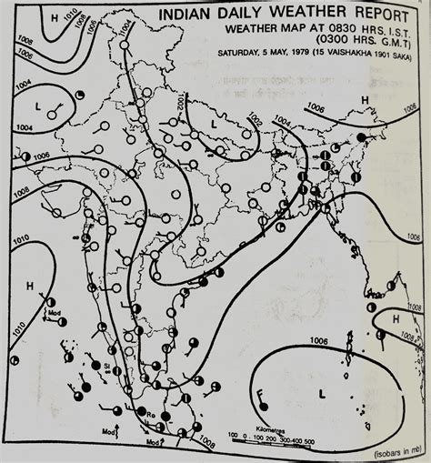 Interpretation Of A Indian Weather Map Toppers Domain