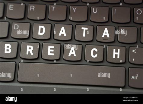 Internet Concept On The Black Keyboard The Inscription Is Highlighted In White Data Breach
