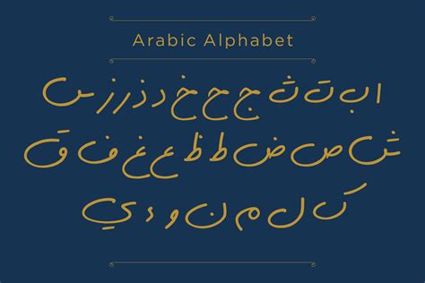 Arabic Alphabet Calligraphy Fonts Style 22054019 Vector Art At Vecteezy