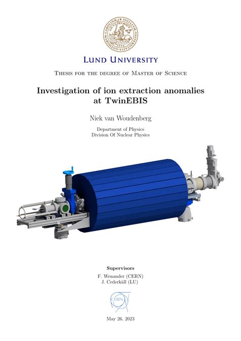 Pdf Investigation Of Ion Extraction Anomalies At Twinebis