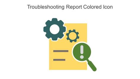 Troubleshoot Report Icon PowerPoint Presentation And Slides PPT PowerPoint SlideTeam