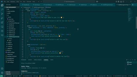 React Usestate Useeffect Taskmanagement Webdevelopment Reactjs