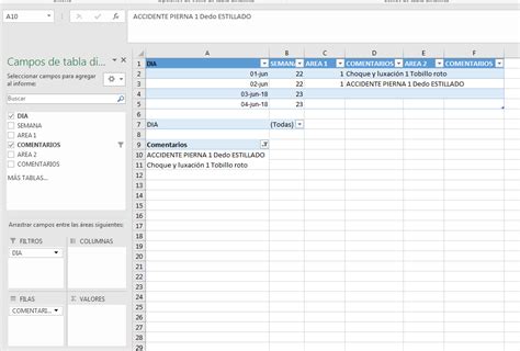 Excel DEVOLVER UNA CADENA DE CARACTERES