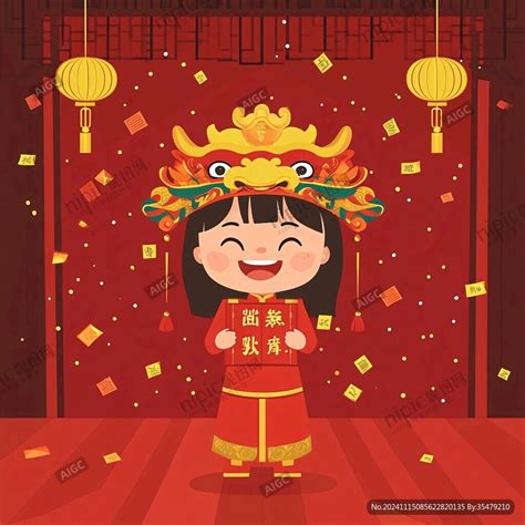 Ai创作图喜庆女童 女生拜年图 儿童恭贺新春 响鞭炮的女孩 喜庆女孩头像 春节儿童放鞭炮贺图 拜年的女孩 拜年男孩女孩 拜年卡通插画 新年拜年插画 小女孩拜年 喜庆中孩子 拜年头像 恭喜发财