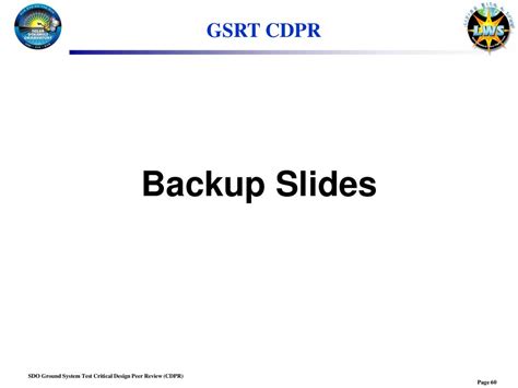 Gsrt Critical Design Peer Review Ppt Download