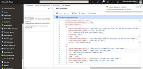 azure active directory create applications add scopes and add api access