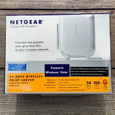 Netgear Networking Netgear Wgps66 54 Mbps Wireless Print Server