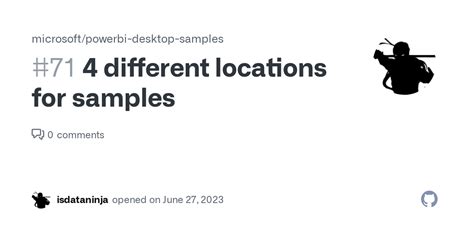 Different Locations For Samples Issue Microsoft Powerbi Desktop Samples Github