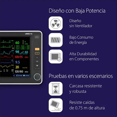 Monitor Umec10 10pulg Multiparámetro Uso Veterinario Mindray