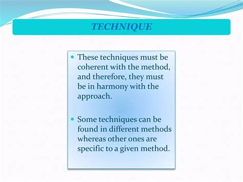 Approach Method Procedure And Technique In Language Teaching Pptx