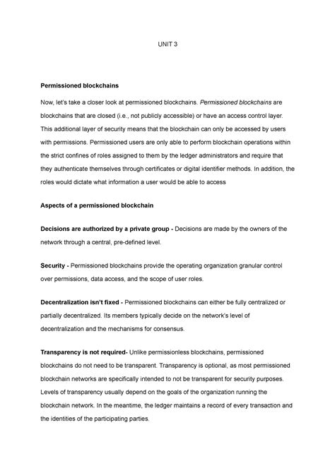 bt unit 3 4 5 lecture notes unit 3 permissioned blockchains now