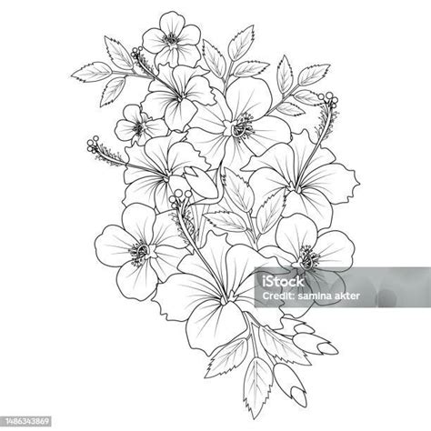 히비스커스 꽃 색칠하기 페이지 현실적인 히비스커스 꽃 색칠 공부 페이지 쉬운 히비스커스 꽃 색칠 공부 페이지 화제의 꽃 히비스커스 색칠 공부 페이지 샤론 꽃 꽃다발 중국