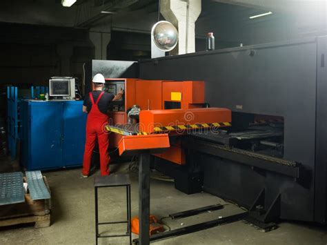 Operating The Control Panel Stock Image Image Of Gloves Mechanised