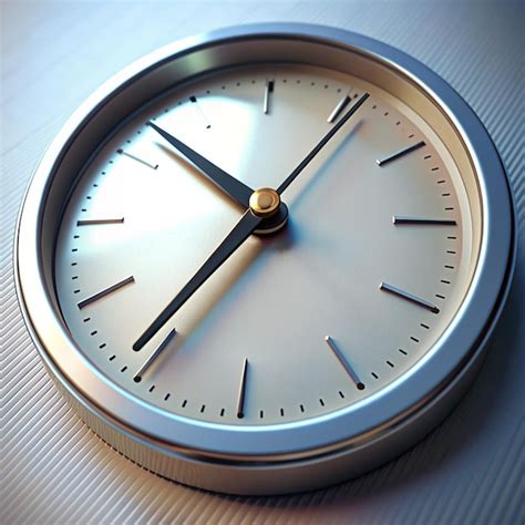 Detail Of An Analogue Clock Premium Ai Generated Image