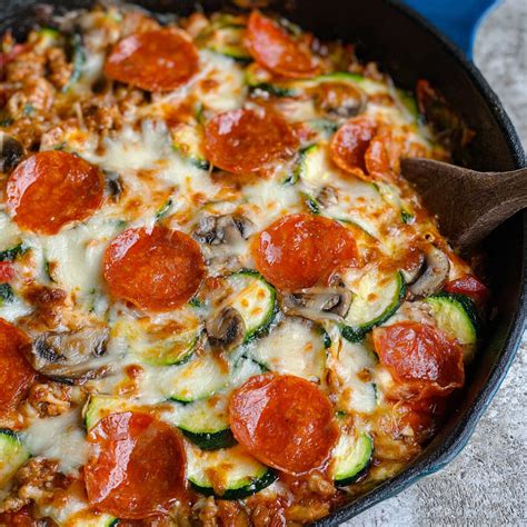 Keto Pizza Skillet With Italian Sausage And Veggies My Homemade Recipe