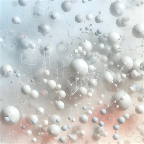 Abstract Representation Of Molecular Structure Stock Illustration