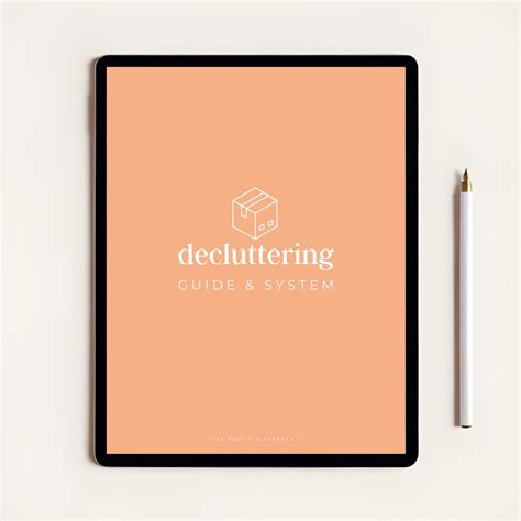 Declutter Worksheet Declutter Planner Insert Declutter Workbook Decluttering Tracker