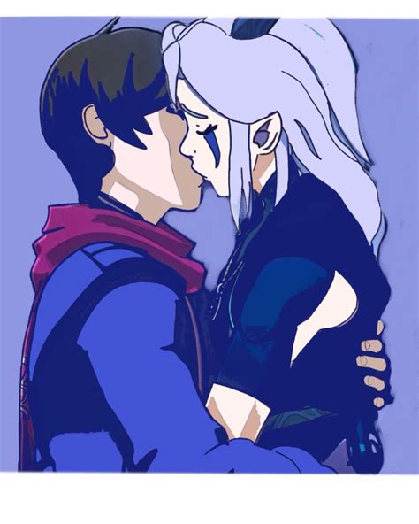 This Is Rayla And Callum Kissing In The Dragon Prince” In Neflix