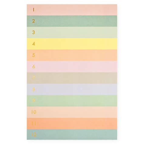 Rifle Paper Co Numbered Color Block Memo Notepad Greer Chicago