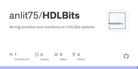 Github Anlit75hdlbits Verilog Practice And Solutions On Hdlbits Website