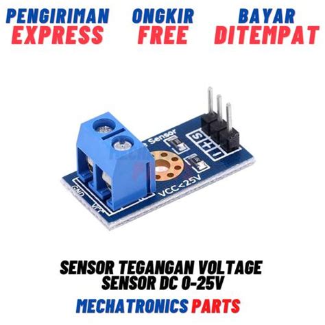 Jual Sensor Tegangan Voltage Sensor Dc 0 25v Arduino Raspberry Pi