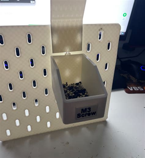 Skadis Box With Lid For Screws Nuts Bolts Etc By Under Makerworld