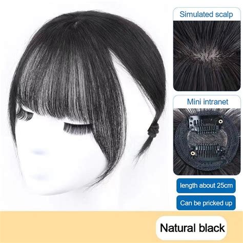 Wig Bangs Left And Right Side Wig Bangs Split Bangs Hair Wigs Extension