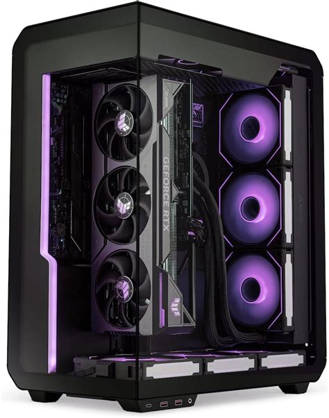 Ssupd Xhuttle Black Atx Mid Tower Gaming Case With A Dual Chamber Design