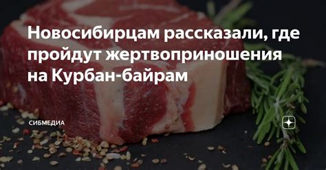 Новосибирцам рассказали где пройдут жертвоприношения на Курбан байрам СибМедиа Дзен
