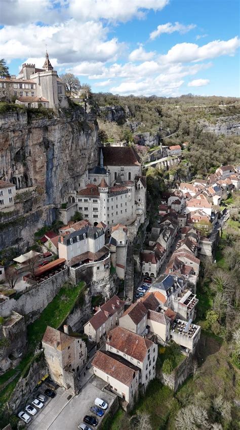 Rocamadour France 🇫🇷 Rocamadour Is A Famous Medieval Village Built