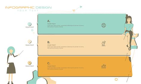 벡터 인포그래픽 디자인 비즈니스 템플릿에는 아이콘과 3가지 옵션 또는 단계가 있습니다 프로세스 다이어그램 프리젠테이션 워크플로우 레이아웃 배너 순서도 정보 그래프 스톡에