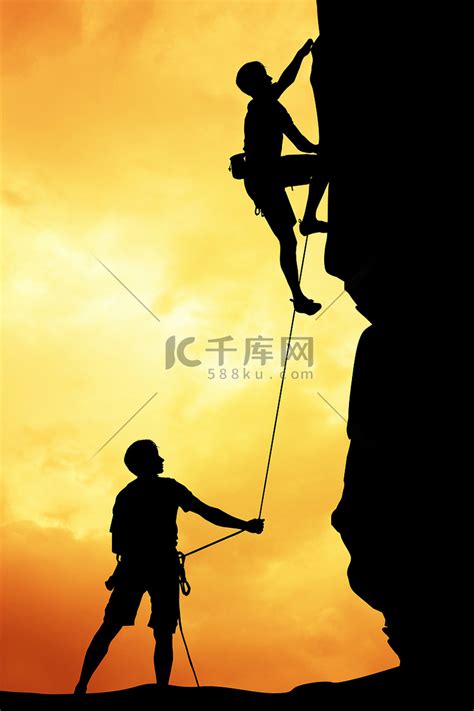 男子登山者高清摄影大图 千库网