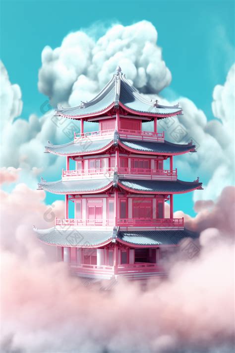 中国古代建筑png下载 包图网