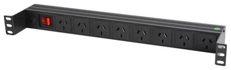 Horizontal Power Rail Recessed Surge Protected 8 Way Gpo Pdu 10a G Brisbane Sound Group