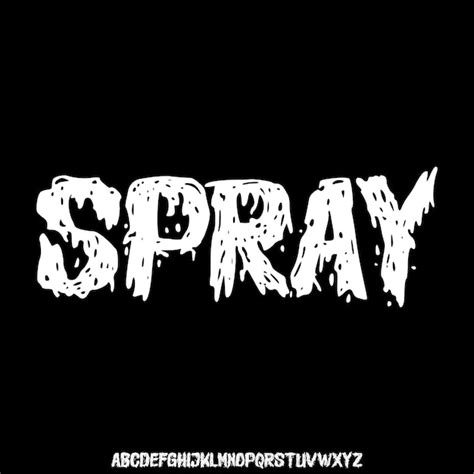 Premium Vector Spray Drop Paint Alphabet Vector Typeface Font Set