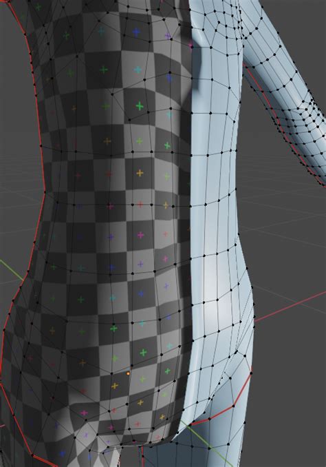 Modeling Shadow Appear On The Middle Of The Character After The Two Part Have Been Reunited