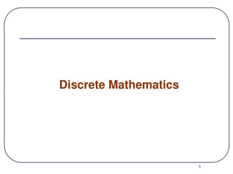 Ppt Discrete Mathematics Powerpoint Presentation Free Download Id 2602189