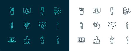 กําหนดเส้น คู่มือจานสี แปรงทาสี เส้นโค้ง Bezier ปลายปากกาหมึกซึม สเปรย์ เครื่องเขียนกล่องดิน