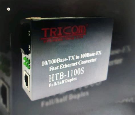 Mbps Tricom Fiber Media Converter Single Mode Dual Fiber For Networking At