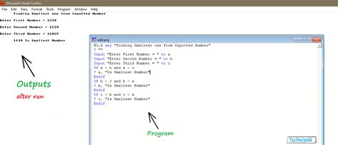 Program To Find Smallest Number From Inputted Number In Foxpro