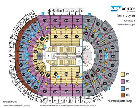 Sap Center Seating Chart Harry Styles Cabinets Matttroy
