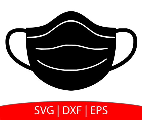 Face Mask Svg Face Mask Clipart Mask Silhouette Face Mask Etsy